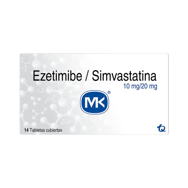 Ezetimiba 10 Mg Simvastatina 20 Mg 14 Tabletas Mk – Drogueria Sanigi
