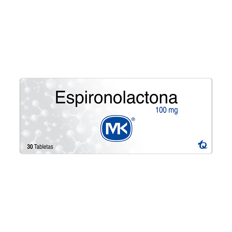 Espironolactona 100 Mg 30 Tabletas Mk – Drogueria Sanigi
