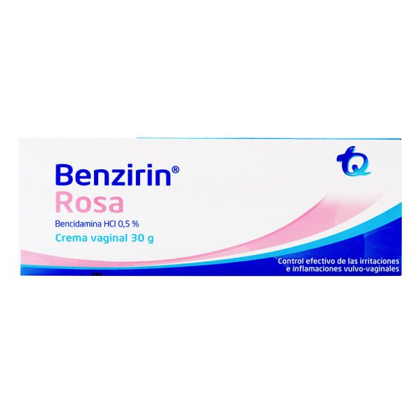 Benzirin Rosa Crema Vaginal 30 Gr (3%+) – Droguería Sanigi