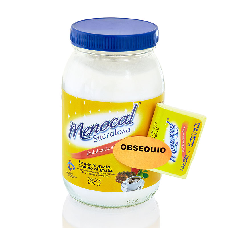 Menocal Sucralosa Polvo 280 Gr Gratis Dispensador 100 Tabletas ...