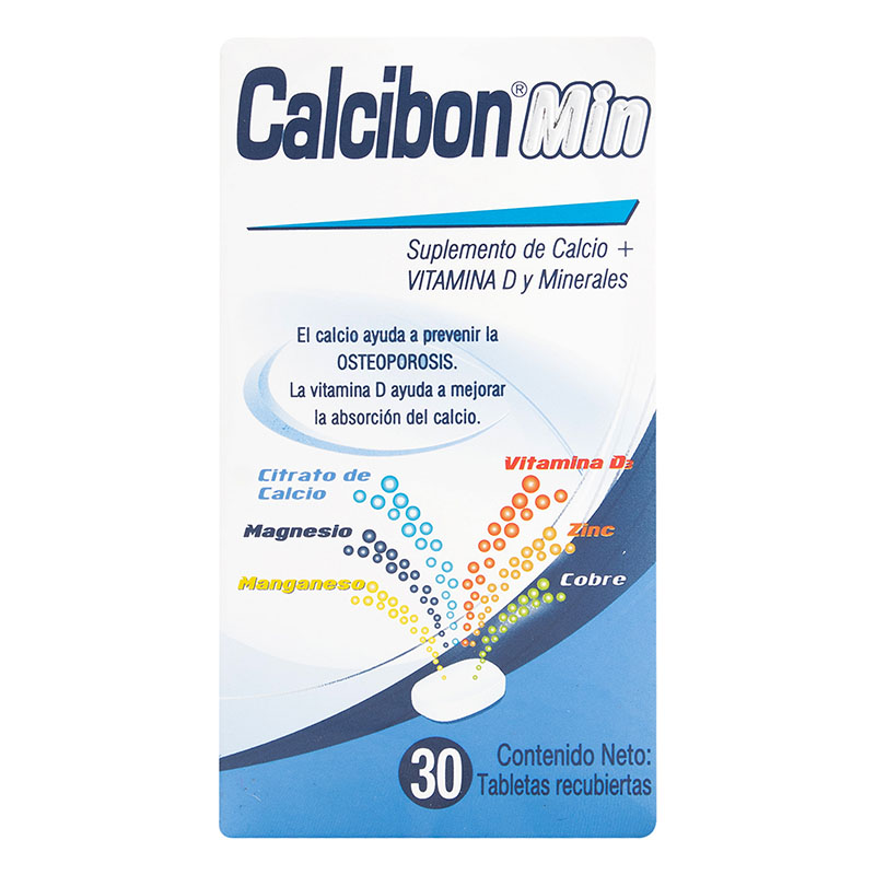 Calcibon Min 30 Tabletas – Drogueria Sanigi