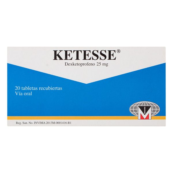 Ketesse 25 Mg 20 Comprimidos (3%+) – Droguería Sanigi